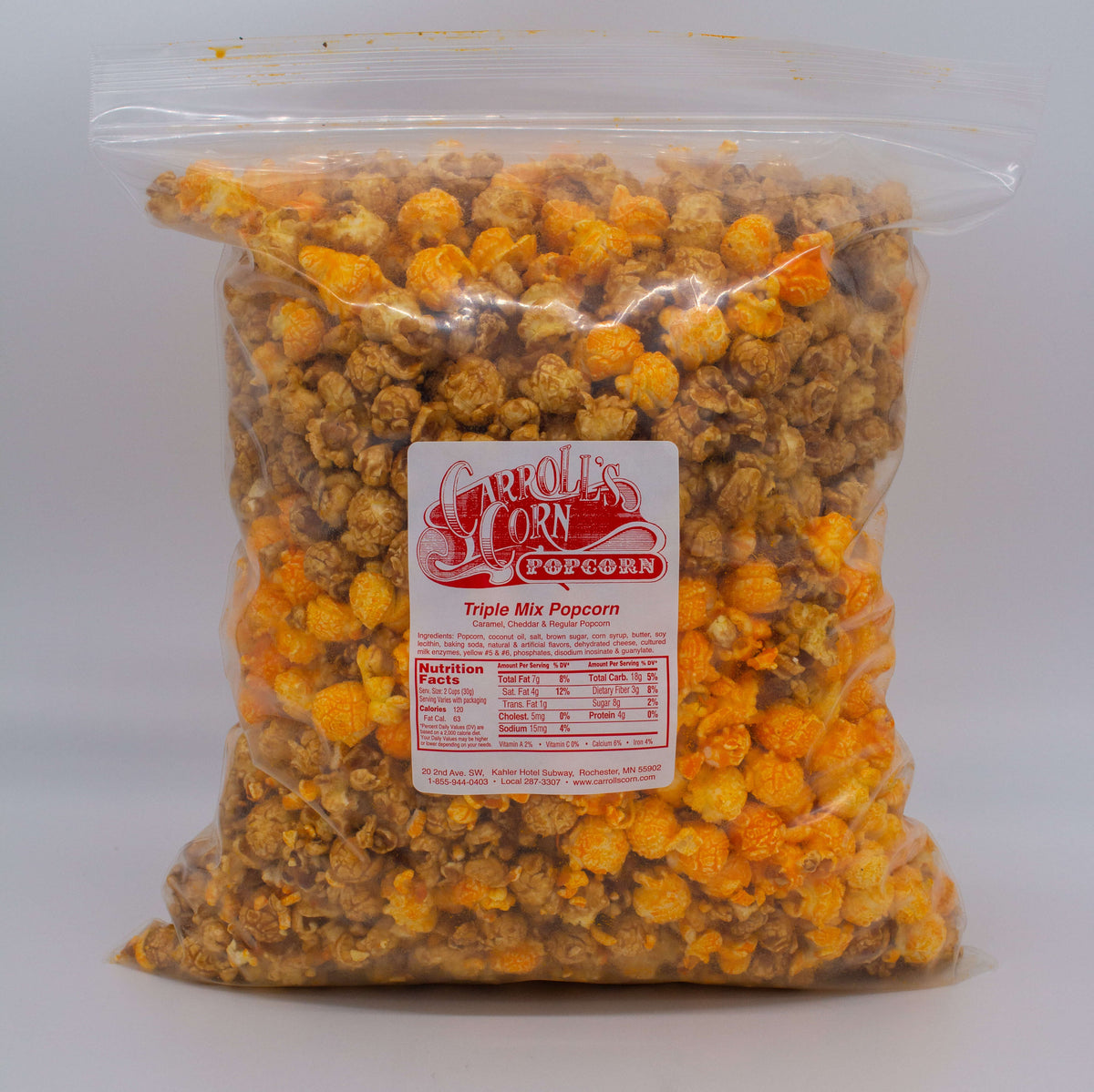 Caramel Cheese Gourmet Popcorn Mix – Carroll's Corn Co.
